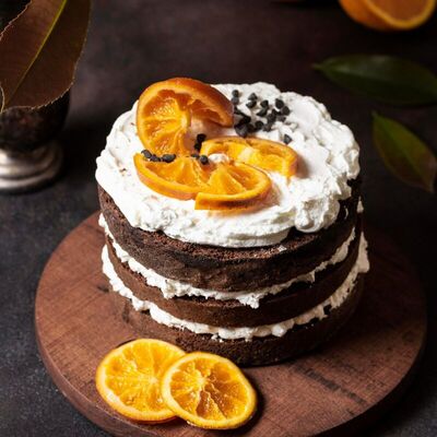 The Taste of Orange and Bitter Chocolate 橙香黑恋 #cakeverse #Beefleaf # ...