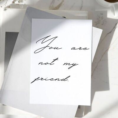 You are not my friend.: นิยายรัก