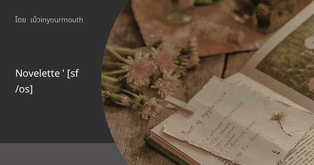 Novelette ' [sf/os]: ฟิค Boy Love (แชท)