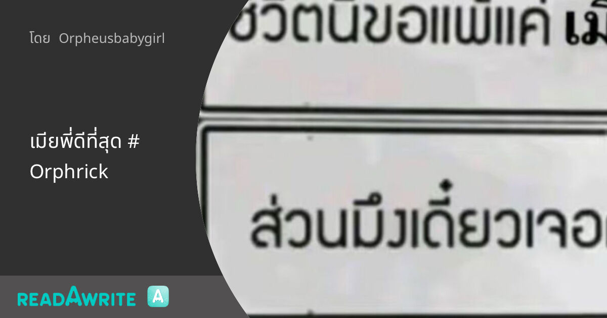 เมียพี่ดีที่สุด #Orphrick: ฟิค Boy Love (แชท)